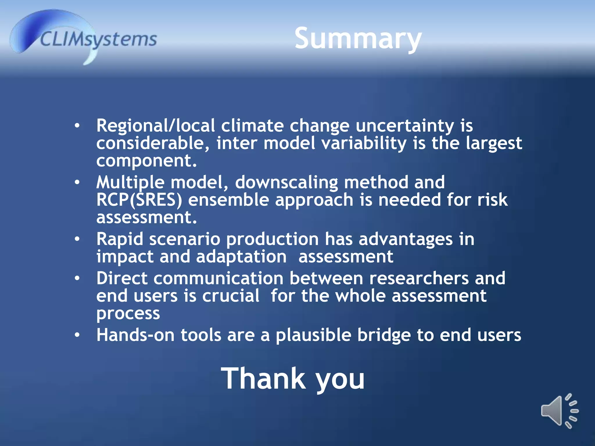 SimCLIM Booth presentation | PPT