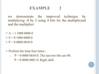 Booths Multiplication Algorithm | PPT