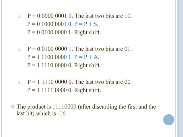 Booths Multiplication Algorithm Ppt 0426