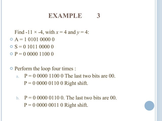 Booths Multiplication Algorithm | PPT