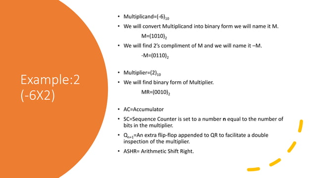 Booth's Algorithm Fully Explained With Flow Chart PDF | PDF