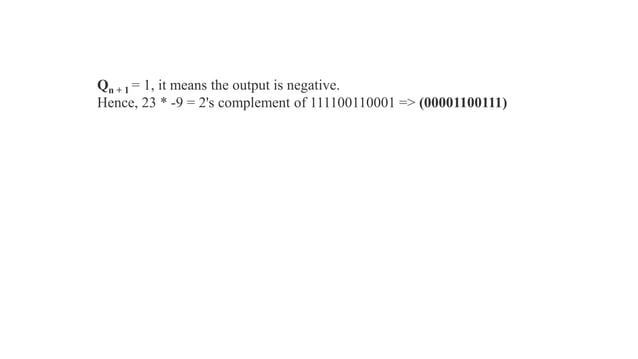 Booth's Multiplication Algorithm.pptx | Computing | Technology & Computing