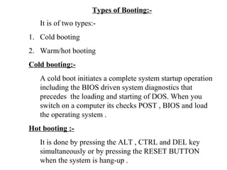 Warm Boot Computer