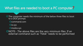 Booting of Computer System | PPTX