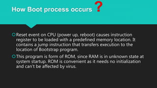 Booting of Computer System | PPT