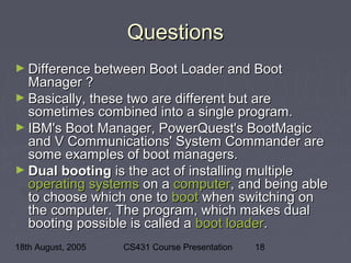 Booting | PPT