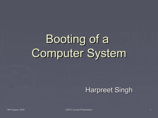 Booting | PPT