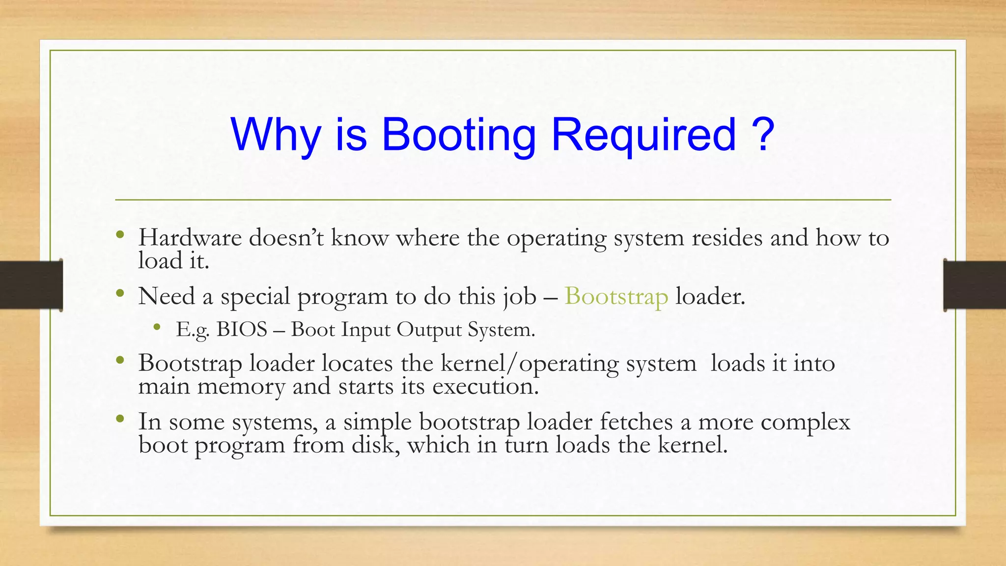 Booting in Computer | PPTX