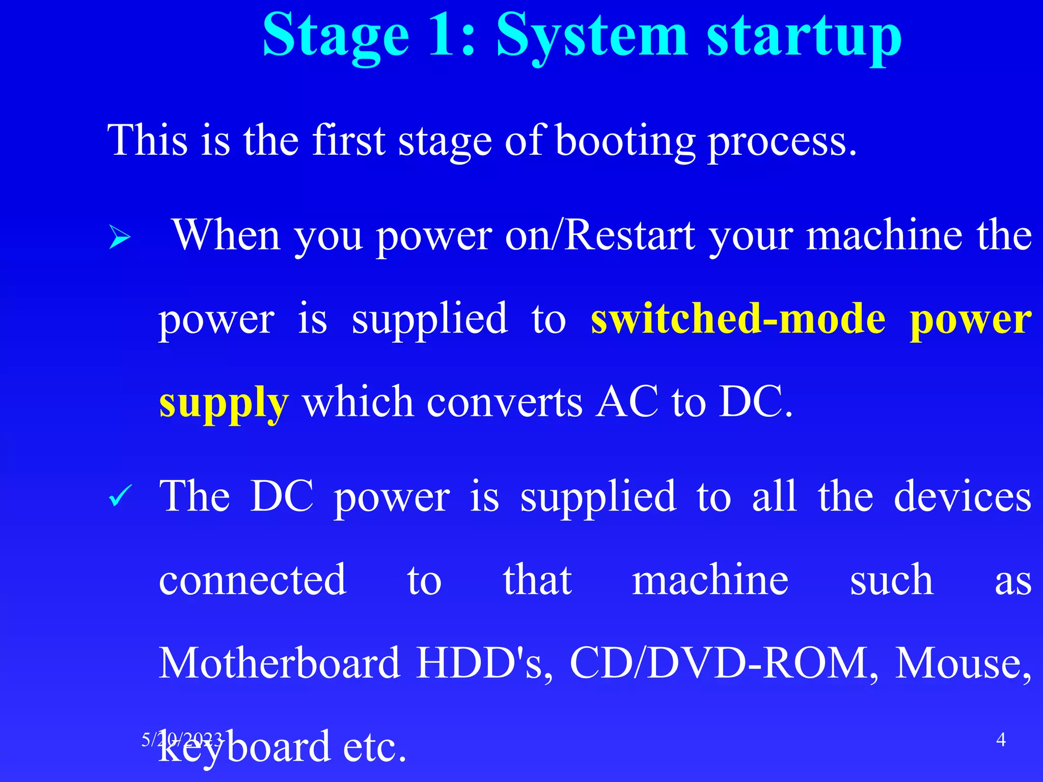 BOOTING.ppt | Operating Systems | Computer Software and Applications