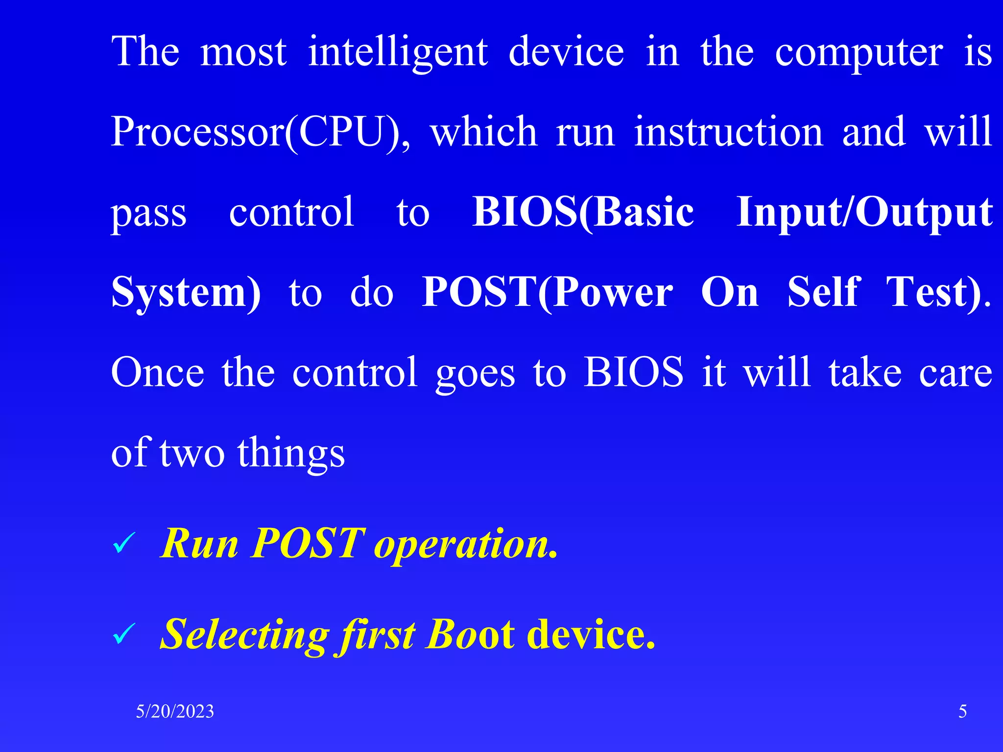 BOOTING.ppt | Operating Systems | Computer Software and Applications