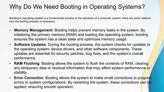 Booting In The Operating System Ospptx Operating Systems Computer Software And Applications