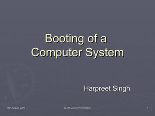 Booting in operating system in slideshare.ppt