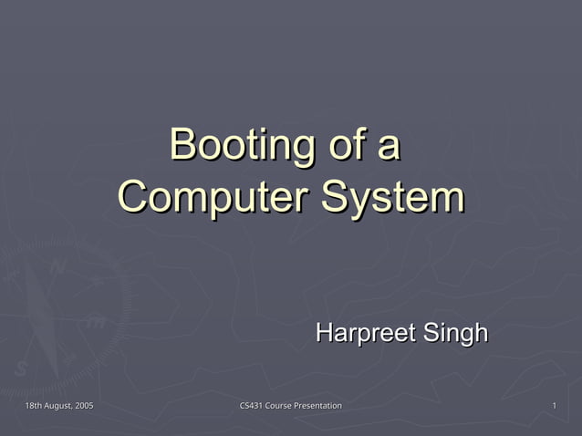 Booting in operating system in slideshare.ppt | Operating Systems ...
