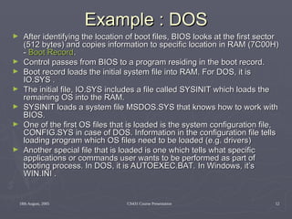 Booting in operating system in slideshare.ppt