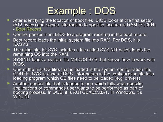 Booting in operating system in slideshare.ppt | Operating Systems ...