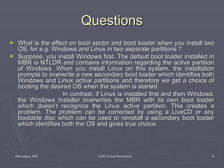 Booting in operating system in slideshare.ppt