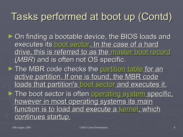 Booting in operating system in slideshare.ppt | Operating Systems ...