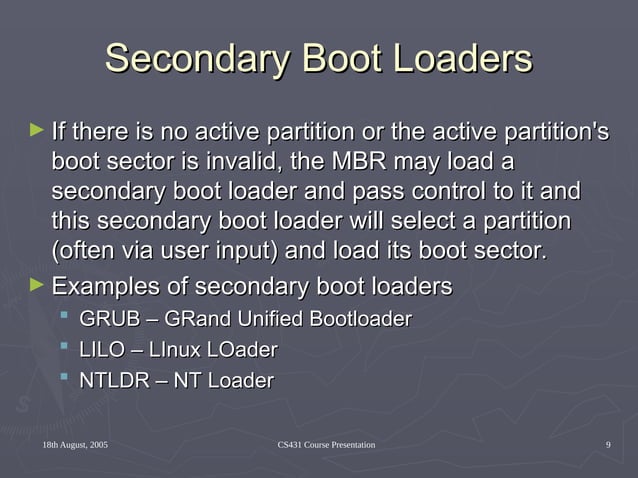 Booting in operating system in slideshare.ppt | Operating Systems ...