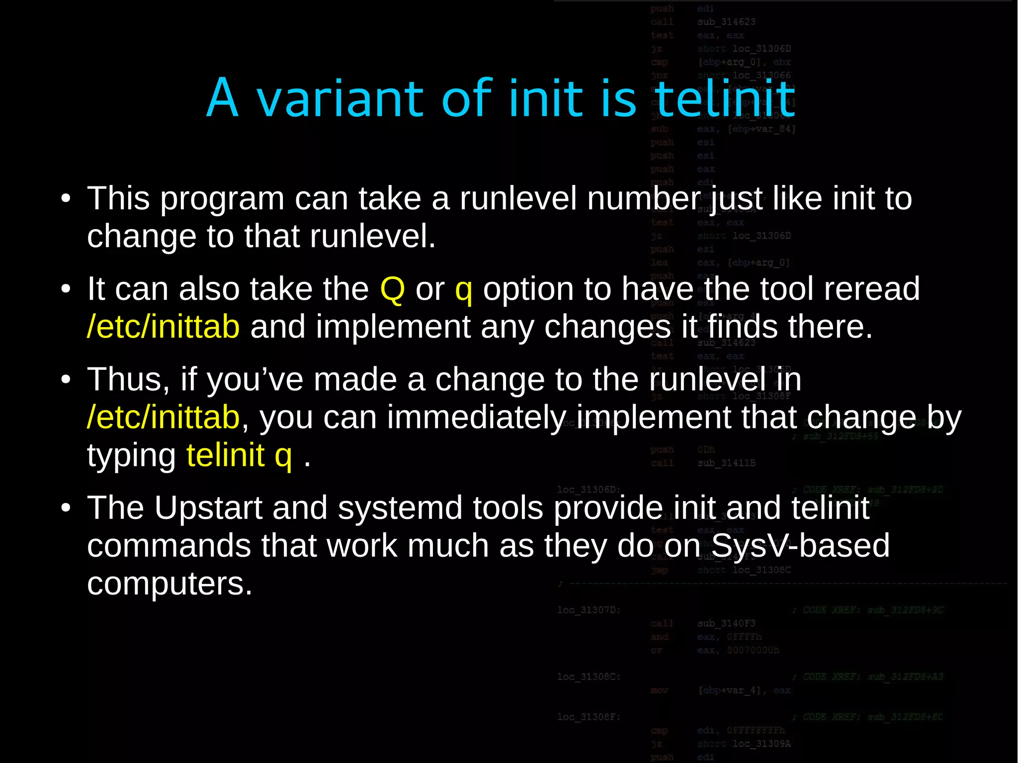 Linux : Booting and runlevels | PPT