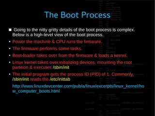 Linux : Booting and runlevels | PPT
