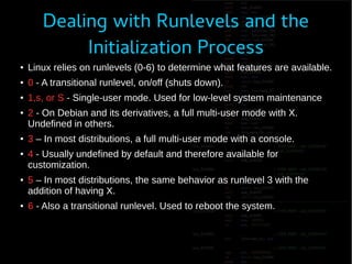 Linux : Booting and runlevels | PPT