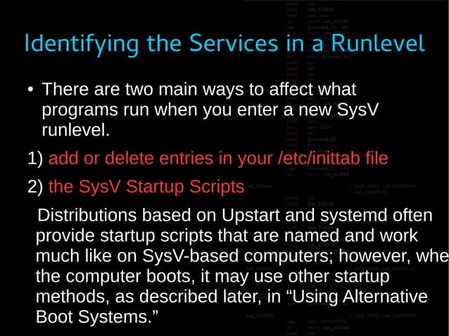 Linux : Booting and runlevels | PPT