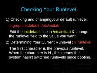Linux : Booting and runlevels | PPT