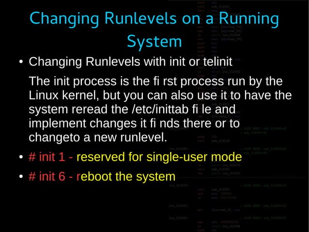 Linux : Booting and runlevels | PPT