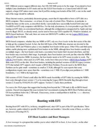 Booting from gpt | PDF | Operating Systems | Computer Software and Applications