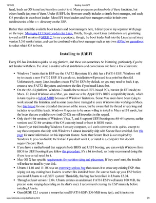 Booting from gpt | PDF | Operating Systems | Computer Software and ...