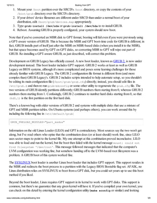 Booting from gpt | PDF | Operating Systems | Computer Software and ...