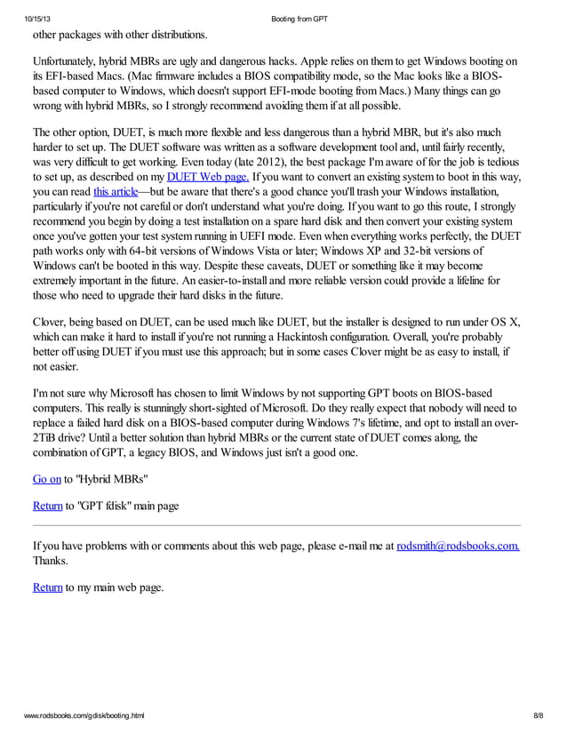 Booting from gpt | PDF | Operating Systems | Computer Software and Applications