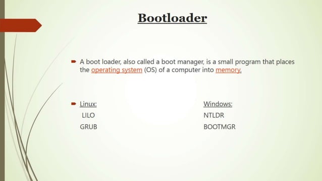 Booting process of computer | PPTX