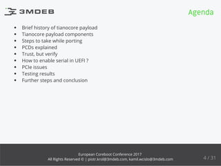 Booting UEFI-aware OS on coreboot enabled platform - "In God's Name, Why?" | PPT