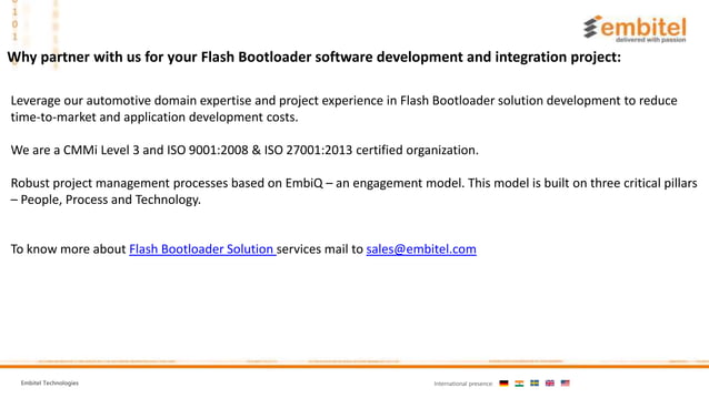 Flash Bootloader Development for ECU programming | PPTX