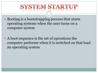 Bootloader and bootloading | PPTX | Operating Systems | Computer Software and Applications