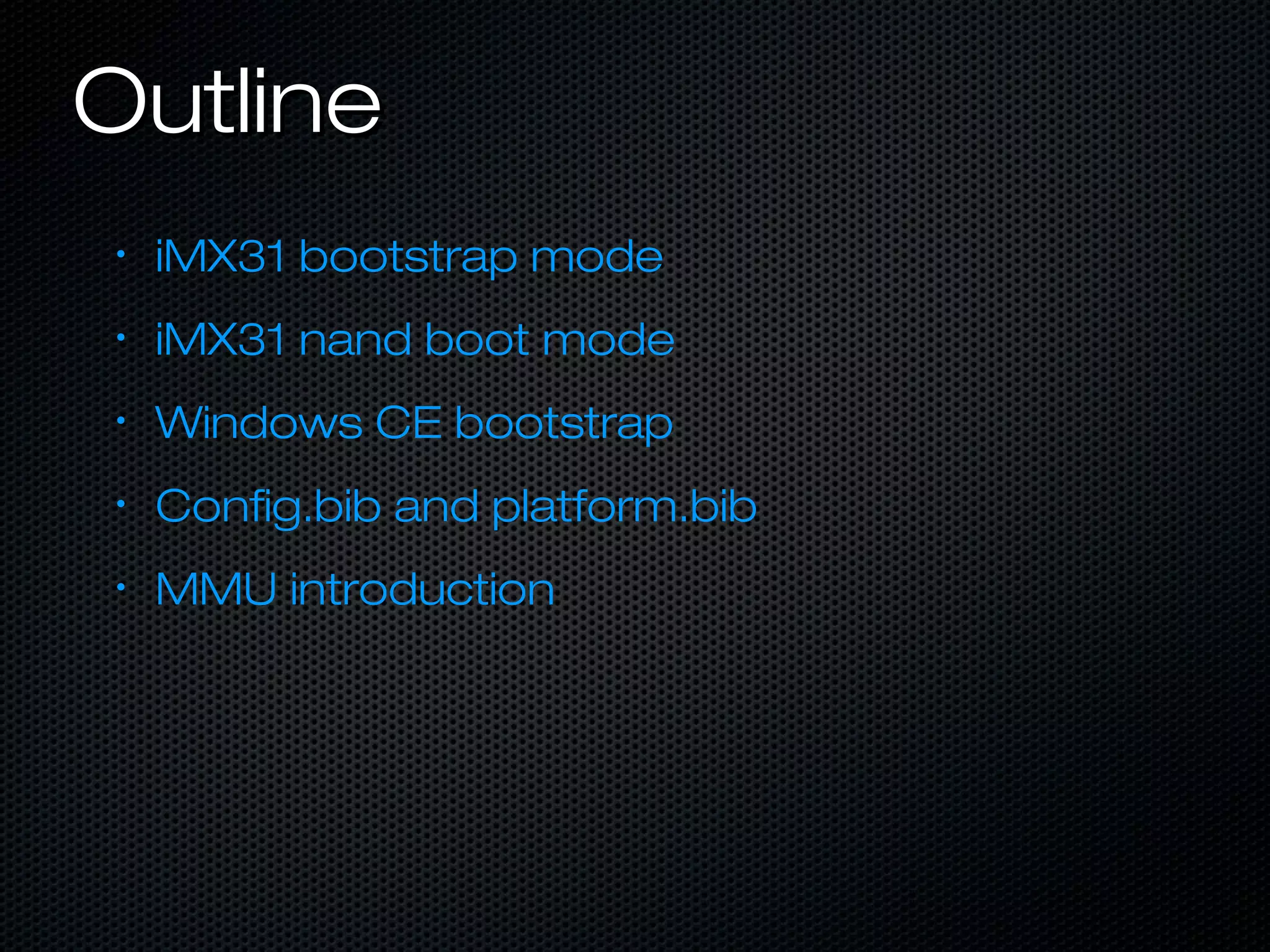 Bootloader and MMU (english) | PPT | Operating Systems | Computer Software and Applications