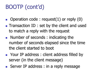 BOOTP and DHCP.ppt