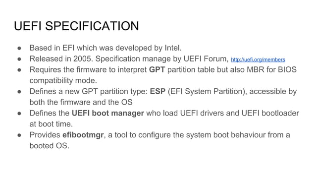 Boot process: BIOS vs UEFI | PDF | Operating Systems | Computer ...