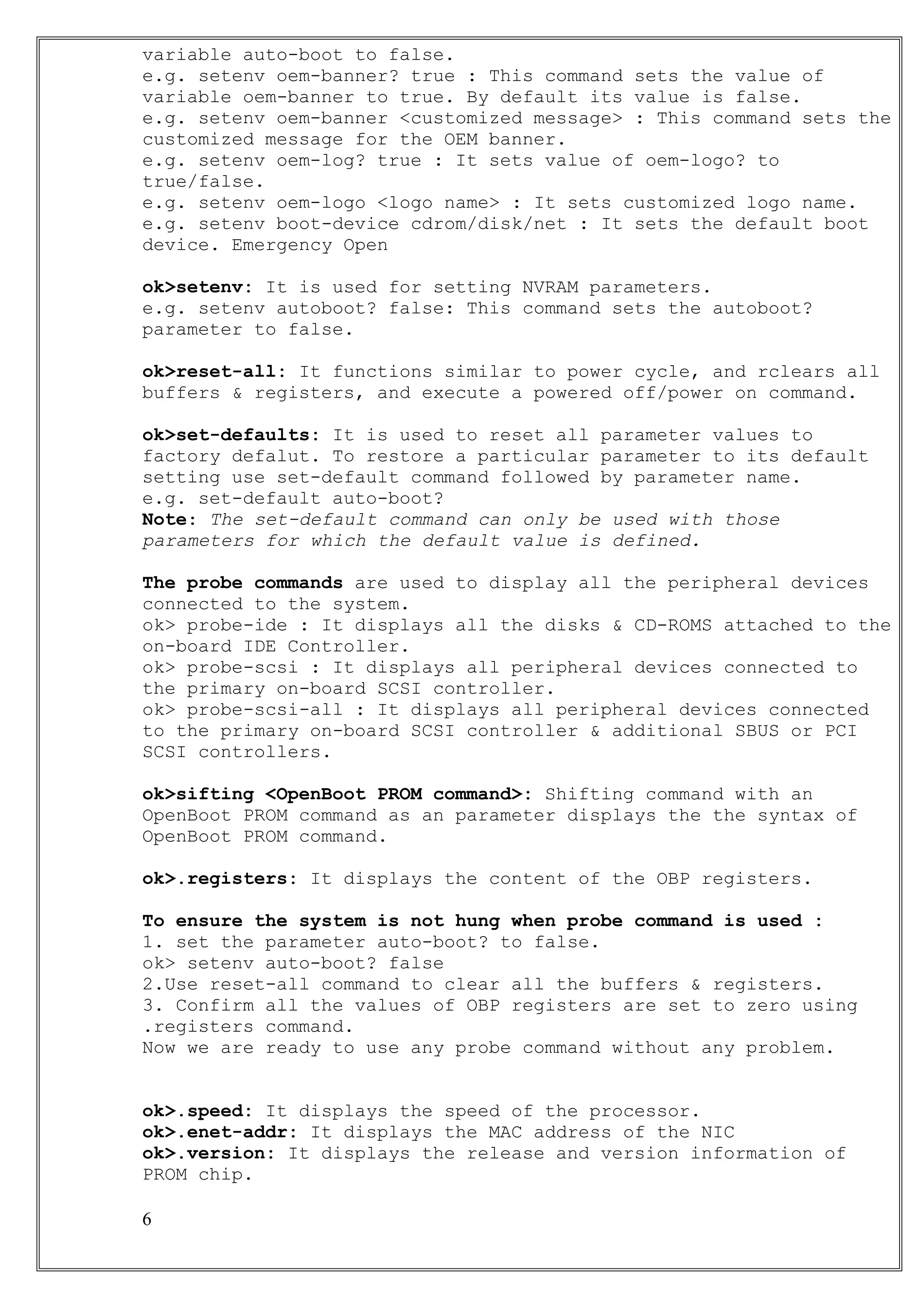Boot prom basics | DOC | Operating Systems | Computer Software and ...