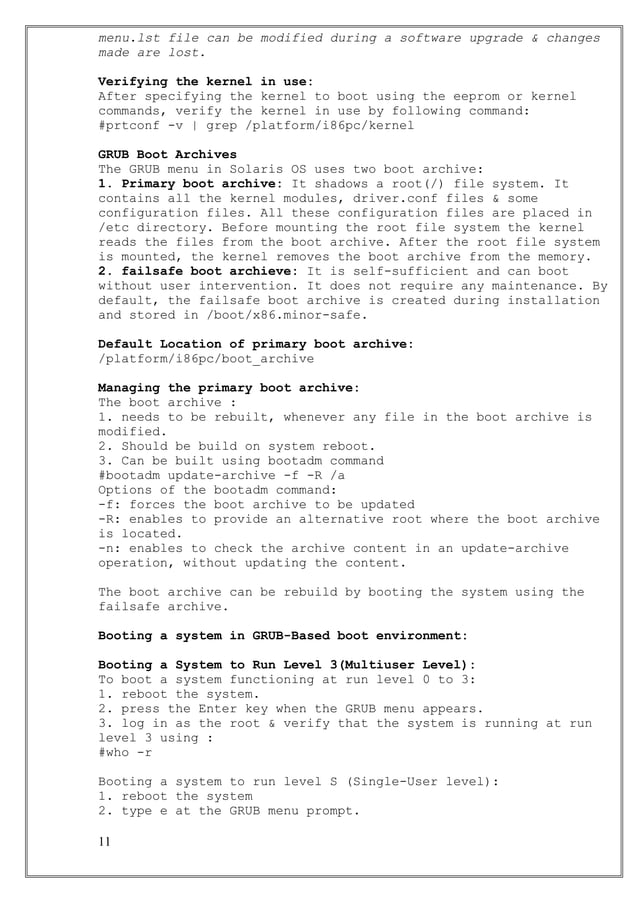 Boot prom basics | DOC | Operating Systems | Computer Software and ...