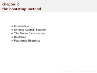 Statistics (1): estimation, Chapter 2: Empirical distribution and bootstrap | PPT