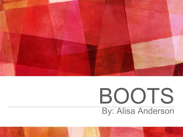 Boots | PPT