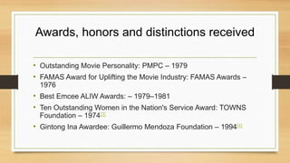 Boots Anson-Roa Biography, Career Early Life, Filmography.pptx