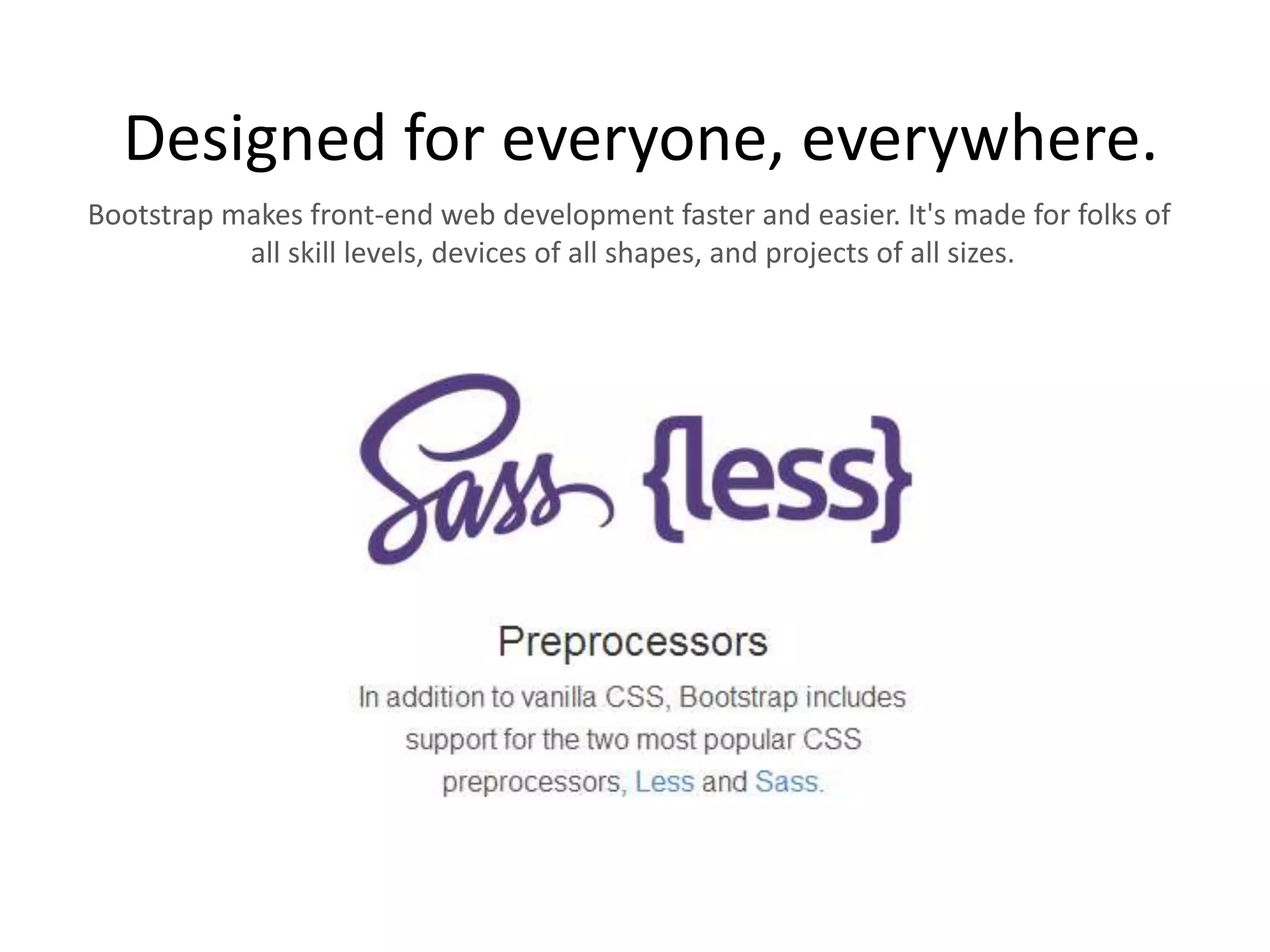 Bootstrap Presentation Ppt