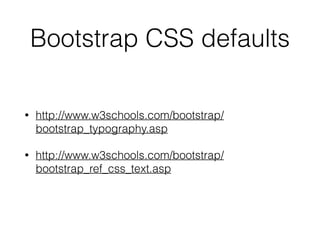 Bootstrap basics | PPT