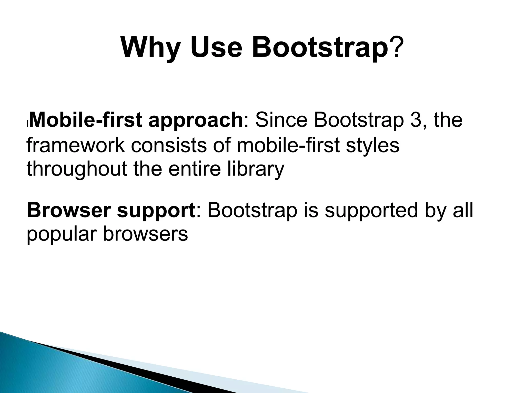 Bootstrap | PPTX | Web Development | Internet