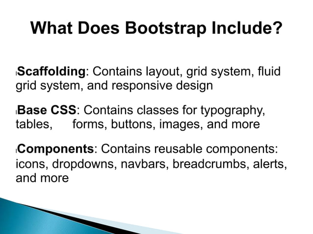 Bootstrap | PPTX | Web Development | Internet