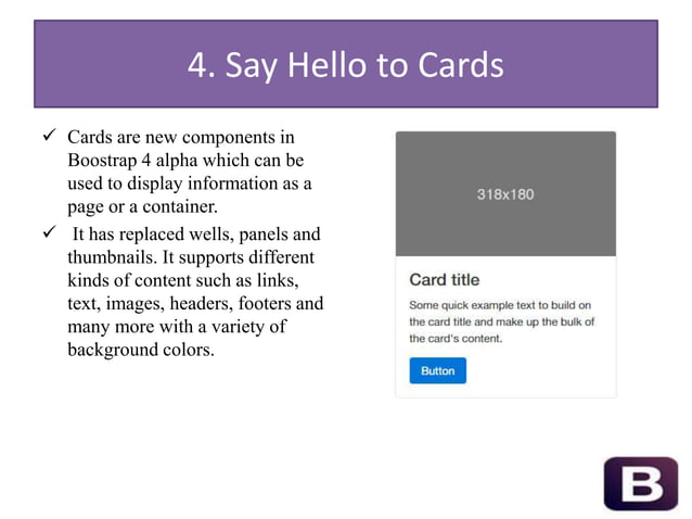 Bootstrap 4 Alpha 3 | PPT