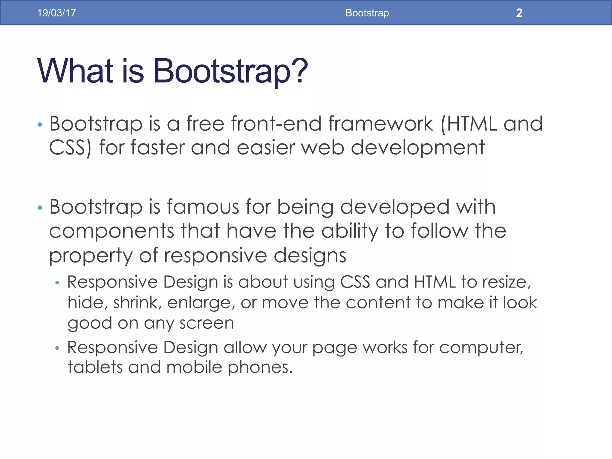Bootstrap | PPT